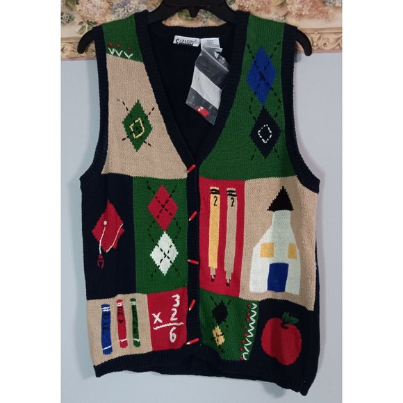 Capacity | Sweaters | Capacity Medium Knit School Teacher Novelty ...